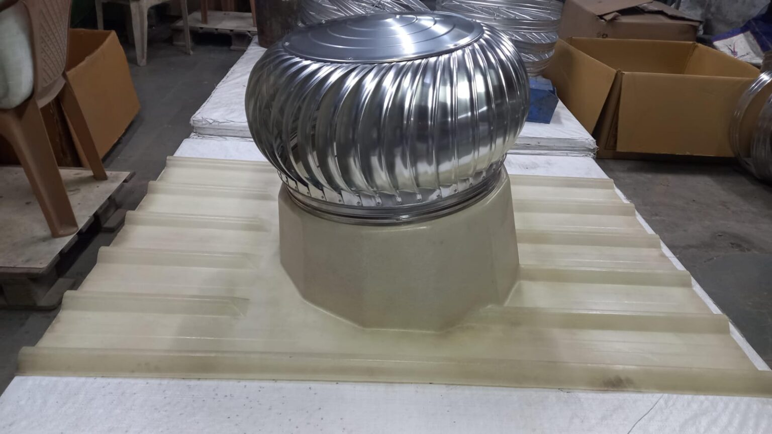 Turbo Ventilator Fans With Base Plate - Trimurti Group